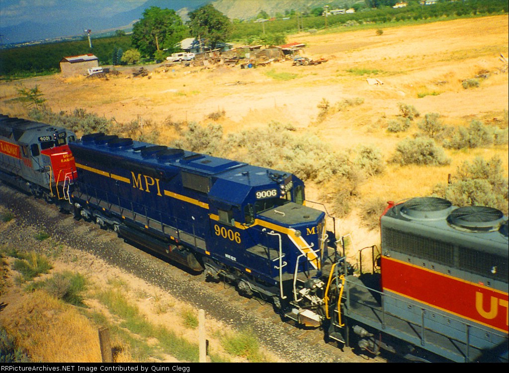 Motive Power International SD45 No.9006 Santaquin,Utah August 28,1994.
